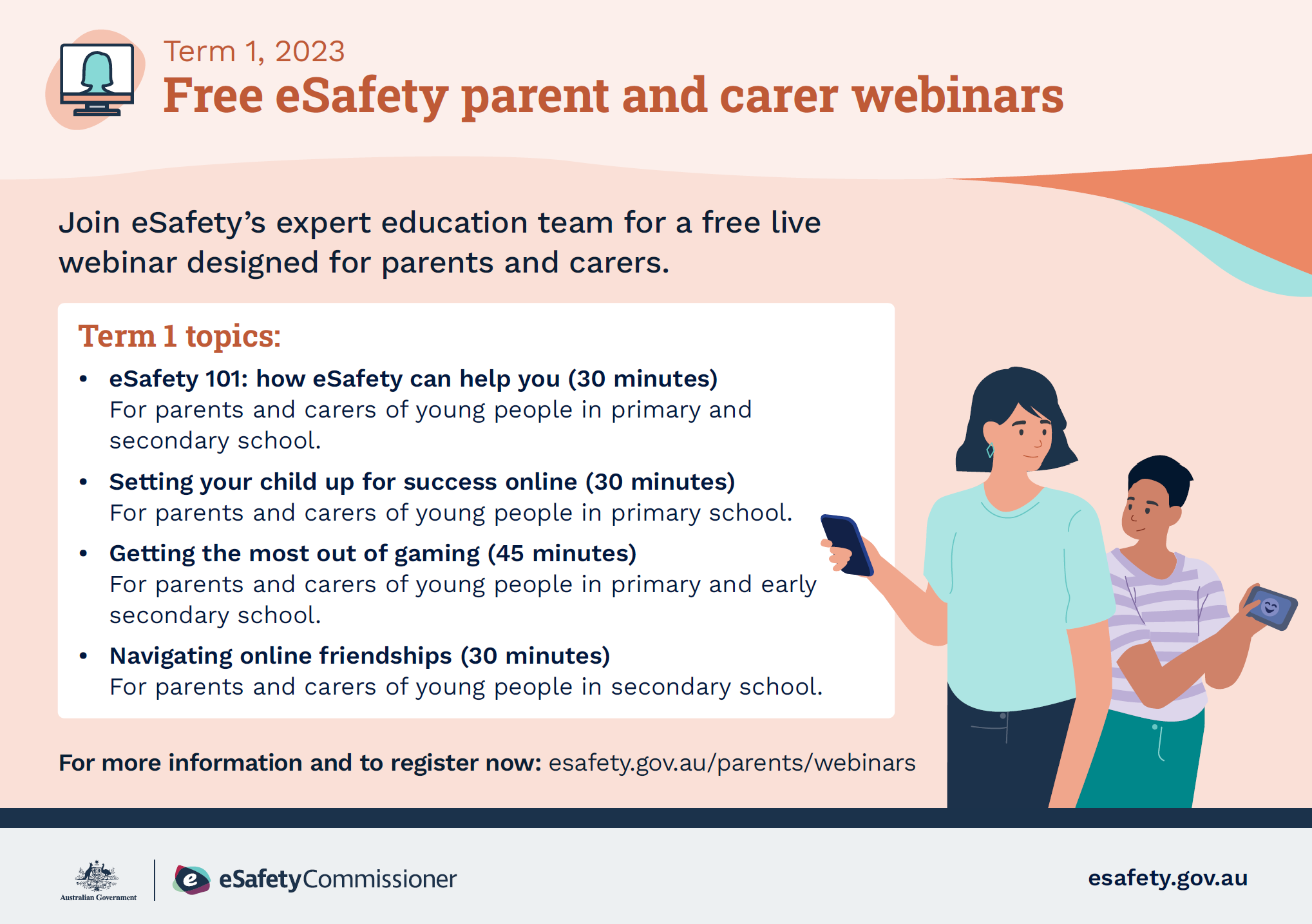 Webinars for parents and carers | eSafety Commissioner